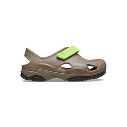 Crocs Slipper "Terrain Fisherman" in Khaki/ Limette - 54% | Gr&ouml;&szlig;e 22/23 | Baby-schnuerschuh