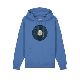 Watapparel Sweatshirt ' Broken Vinyl ' male Blue size XXXL