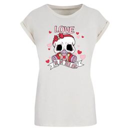 F4NT4STIC Shirt 'Anti Valentinstag LOVE is in the air' female Beige size 5XL