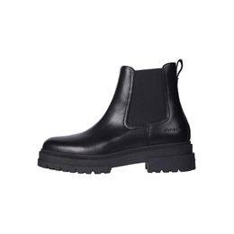 Tommy Hilfiger Shoes Leder-Chelsea-Boots in Schwarz - 37% | Gr&ouml;&szlig;e 42 | Herrenstiefel
