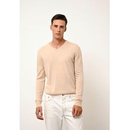Just Cashmere Kaschmir-Pullover "Walt" in Beige - 62% | Gr&ouml;&szlig;e L | Herren-plussize