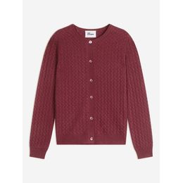 Just Cashmere Kaschmir-Cardigan "Laura" in Bordeaux - 58% | Gr&ouml;&szlig;e XL | Damen-pullover-cardigans