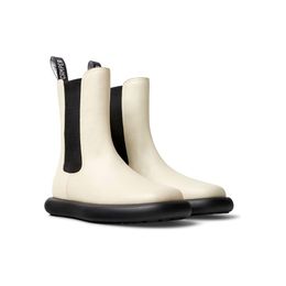 Camper Leder-Chelsea-Boots in Creme/ Schwarz - 61% | Gr&ouml;&szlig;e 36 | Stiefeletten