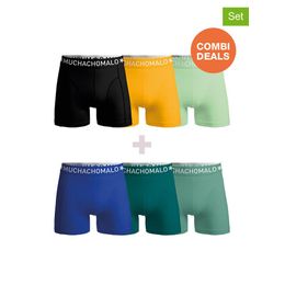 MUCHACHOMALO 6er-Set: Boxershorts in Bunt - 58% | Gr&ouml;&szlig;e M | Herren-waesche