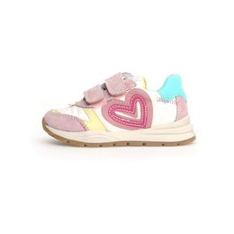 Naturino Leder-Sneakers "Quelly" in Rosa/ Wei&szlig;/ Creme - 43% | Gr&ouml;&szlig;e 32 | Babysneakers