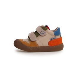 Naturino Leder-Sneakers in Beige/ Blau/ Rot - 50% | Gr&ouml;&szlig;e 23 | Babysneakers