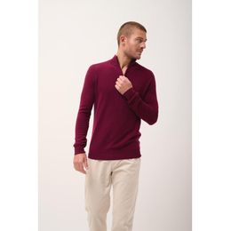 Just Cashmere Kaschmir-Pullover "Bradley" in Bordeaux - 63% | Gr&ouml;&szlig;e XL | Herren-plussize