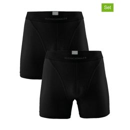 MUCHACHOMALO 2er-Set: Boxershorts in Schwarz - 64% | Gr&ouml;&szlig;e S | Herren-waesche