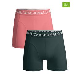 MUCHACHOMALO 2er-Set: Boxershorts in Pink/ Gr&uuml;n - 53% | Gr&ouml;&szlig;e S | Herren-waesche