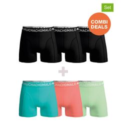 MUCHACHOMALO 6er-Set: Boxershorts in Bunt - 63% | Gr&ouml;&szlig;e S | Herren-waesche