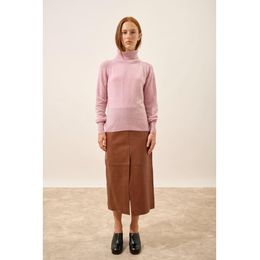 Just Cashmere Kaschmir-Rollkragenpullover in Rosa - 60% | Gr&ouml;&szlig;e M | Damen-pullover-cardigans
