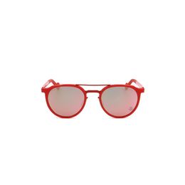 Moncler Damen-Sonnenbrille in Rot/ Gr&uuml;n-Rosa - 67% | Gr&ouml;&szlig;e 49 | Damen-brillen