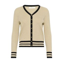 Inwear Strickjacke 'Leenah' Damen Gr&ouml;&szlig;e M beige / schwarz