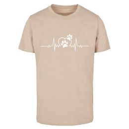F4NT4STIC Shirt 'Heartbeat Dog Love' male Beige size 4XL