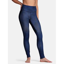 KARI TRAA Trainingsleggings "Fierce" in Dunkelblau/ Schwarz - 52% | Gr&ouml;&szlig;e M | Damen-sporthosen