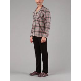 maryplaid Pyjama in Grau/ Schwarz - 59% | Gr&ouml;&szlig;e M | Herren-waesche