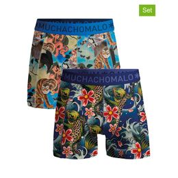 MUCHACHOMALO 2er-Set: Boxershorts in Bunt - 55% | Gr&ouml;&szlig;e M | Herren-waesche