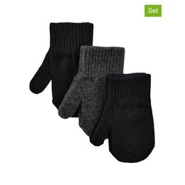 Mikk-line 3er-Set: F&auml;stlinge in Schwarz/ Anthrazit - 10% | Gr&ouml;&szlig;e 92-104 | Baby-handschuhe