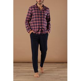 maryplaid Pyjama in Dunkelblau/ Rot - 59% | Gr&ouml;&szlig;e XL | Herren-waesche