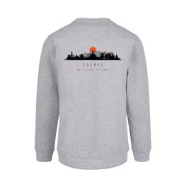 F4NT4STIC Sweatshirt 'Escape Discover the World Asian Town' male Grey size XS