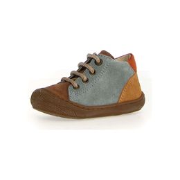 Naturino Leder-Sneakers "Romy" in Hellblau/ Hellbraun - 48% | Gr&ouml;&szlig;e 18 | Babysneakers