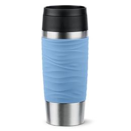 Emsa Thermobecher "Travel Mug Waves" in Hellblau - 360 ml - 22% | Damen-outdoor-ausruestung