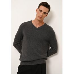 Just Cashmere Kaschmir-Pullover "Nathan" in Anthrazit - 62% | Gr&ouml;&szlig;e M | Herren-plussize
