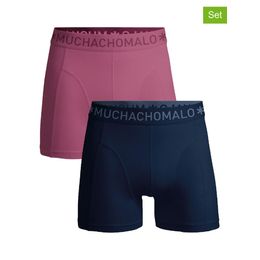 MUCHACHOMALO 2er-Set: Boxershorts in Pink/ Dunkelblau - 45% | Gr&ouml;&szlig;e 158/164 | Kinder-waesche