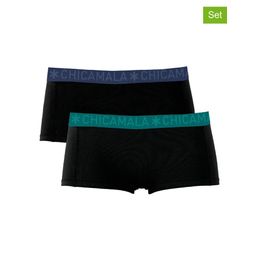 MUCHACHOMALO 2er-Set: Boxershorts in Schwarz - 40% | Gr&ouml;&szlig;e 134/140 | Kinder-waesche