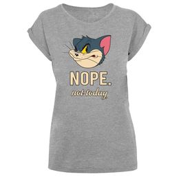 F4NT4STIC Shirt 'Tom and Jerry TV Serie Nope Not Today' female Grey size 5XL