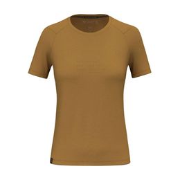 Salewa Funktionsshirt "Eagle Poem" in Hellbraun - 56% | Gr&ouml;&szlig;e 38 | Damen-outdoor-tops-shirts