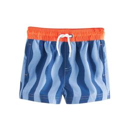 next Badeshorts Jungen Gr&ouml;&szlig;e 86 enzian / himmelblau / orange