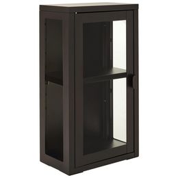 Xora H&auml;ngevitrine, Schwarz, Metall, 1 F&auml;cher, 32x57x18 cm, Typenauswahl, h&auml;ngend, Wohnzimmer, Wohnw&auml;nde, Vitrinenschr&auml;nke