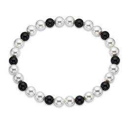 Bruno Banani Armband &raquo;Schmuck Geschenk flexibler Armschmuck&laquo; mit Achat und Muschelkernperle