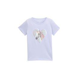 Tom Tailor M&auml;dchen Tom Tailor T-Shirt mit Pailetten-Print, Pferde f&uuml;r Girls lila 92/98