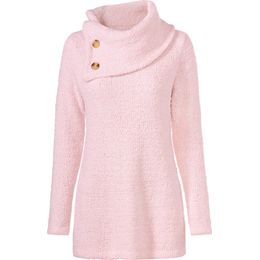 CR&Eacute;ATION L Damen Longpullover in Chenille-Qualit&auml;t hellros&eacute; Gr&ouml;&szlig;e 40
