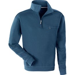 Hajo Herren Sweatshirt jeansblau Gr&ouml;&szlig;e 44/46