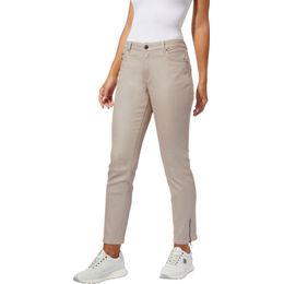 CR&Eacute;ATION L Damen 5-Pocket-Jeans mit gl&auml;nzender Beschichtung metallicfarben Gr&ouml;&szlig;e 19
