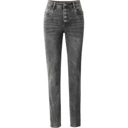 Heine Damen R&ouml;hrenjeans mit Push-up-Effekt grey-denim Gr&ouml;&szlig;e 38