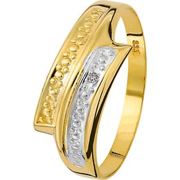 CR&Eacute;ATION L Damen Ring Gelbgold 375 Gr&ouml;&szlig;e 19