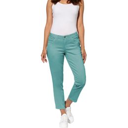 CR&Eacute;ATION L Damen 7/8-Jeans mit Kontrastn&auml;hten salbei Gr&ouml;&szlig;e 36