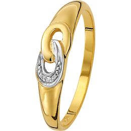 CR&Eacute;ATION L Damen Ring Gelbgold 375 Gr&ouml;&szlig;e 21