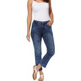 CR&Eacute;ATION L Damen 7/8-Jeans in 5-Pocket-Form darkblue-stone-washed Gr&ouml;&szlig;e 38