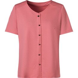 CR&Eacute;ATION L Damen V-Shirt mit Schulterpassen flamingo Gr&ouml;&szlig;e 38
