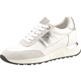 Heine Damen Sneaker wei&szlig;-silberfarben Gr&ouml;&szlig;e 38