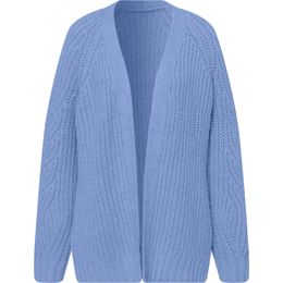 Heine Damen Strickjacke in Ripp-Optik eisblau Gr&ouml;&szlig;e 50