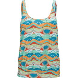 feel good Damen Tankini-Oberteil mit Ethno-Druck topas-papaya-bedruckt Gr&ouml;&szlig;e 38B