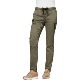 Heine Damen Cargohose mit Stretch-Anteil khaki Gr&ouml;&szlig;e 21