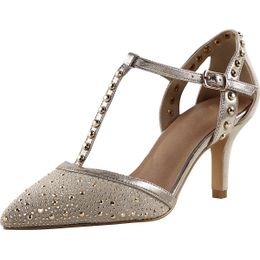 Heine Damen Pumps goldfarben Gr&ouml;&szlig;e 38