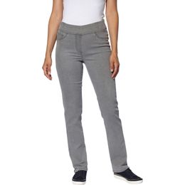 CR&Eacute;ATION L Damen Stretch-Jeans mit vorverlegter Seitennaht light grey-denim Gr&ouml;&szlig;e 20